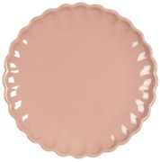 Ib Laursen Talíř Mynte Coral Almond 19,5 cm, růžová barva, keramika