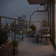 Brilagi - LED Venkovní závěs 160xLED 7x2m IP44 teplá bílá