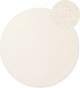 Krémový ručně tkaný vlněný kulatý koberec ø 160 cm Puristic Knots – Elle Decoration