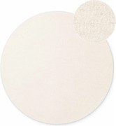 Krémový ručně tkaný vlněný kulatý koberec ø 200 cm Puristic Knots – Elle Decoration