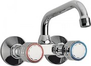 Dřezová baterie Tres s otočným ramínkem 100 mm chrom 123215