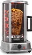OneConcept Kebap Master Pro, vertikální gril, 1500 W, stříbrný