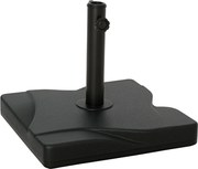 Outsunny Stojan na slunečník 20 kg pro slunečník s průměrem tyče 32/38/48 mm, základna pro zahradu, terasu, balkon, cement 41,5 x 41,5 černá | Aosom