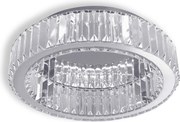 Toolight Toolight, křišťálové stropní svítidlo 40cm, 24W, 4000K, 1120lm, APP1742-C, chromová, OSW-09306