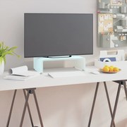 TV stolek / podstavec na monitor sklo zelený 40 x 25 x 11 cm 244142