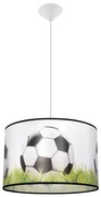 Sollux SL.1429 - Dětský lustr na lanku FOOTBALL 1xE27/15W/230V pr. 40 cm