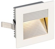 SLV Frame Curve LED, bílé zápustné svítidlo do zdi, 1x1W LED, 9x9cm, 3000K