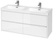 Cersanit Crea - Skříňka s umyvadlem, 53x119x45 cm, 4 zásuvky, bílá S801-323