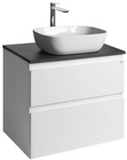Aqualine Aqualine, ALTAIR skříňka s deskou 68 cm, bílá/antracit břidlice, AI270-03
