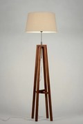 Stojací designová lampa Paola Taupe and Brown