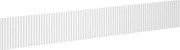 Mexen Mexen, Rýhované čelo pro korpus koupelnové skříňky 120 x 20 cm, bílá matná, 91A20-1200-235-1-01