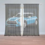 Sablio Záclony Mini sedan Černé pozadí: 2ks 150x250cm