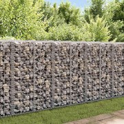Gabionový koš s víky z pozinkovaného drátu 100 x 30 x 30 cm 141038