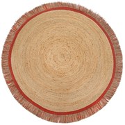 Flair Rugs, Kusový koberec Kahana Terracotta kruh, 180x180 (průměr) kruh, oranžová, chodba / předsíň