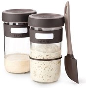 Set na výrobu kvásku se stěrkou 2 ks 700 ml – Lékué
