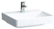 Laufen Pro S - Umyvadlo, 55x47 cm, 1 otvor pro baterii, bez přepadu, s LCC, bílá H8169624001561