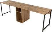 Pracovní stůl v dekoru borovice 60x240 cm Twin – Kalune Design