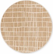 Ted Baker, Kusový koberec Ted Baker Haringey 106388 Natural White kruh, 160x160, béžová, chodba / předsíň