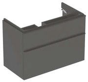Geberit Smyle Square - Umyvadlová skříňka, 88x47x62 cm, 2 zásuvky, lávová 500.354.JK.1