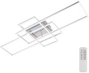 Brilo - LED Stmívatelný přisazený lustr FRAME LED/51W/230V chrom + DO
