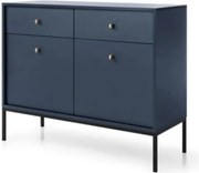 Komoda Mono námořnicky modrá se zásuvkami (MKSZ104), navy/black