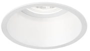 Wever & ducré kulaté zapuštěné stropní svítidlo deeper ceiling rec 1.0 led 1800-3000k w tree bílá matná