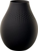Villeroy&Boch Villeroy & Boch Manufacture Collier Noir váza Perle 16 cm, 2,3 l