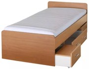 Tempo Kondela, s.r.o. Postel DUET 80262 90x200 cm, buk