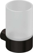 Kludi Vela R - Držák kartáčků a pasty, sklo/broušený Gunmetal 58975N2