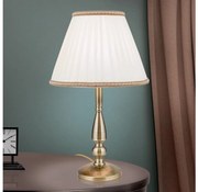 Orion LA 4-1085/1 - Stolní lampa TONIA 1xE27/60W/230V pr. 30 cm bílá/bronz