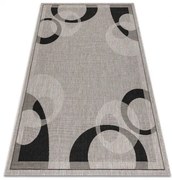 KOBEREC SISAL FLOORLUX 20078 stříbro / černý