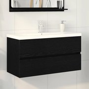 Skříňka pod umyvadlo Černý dub 90 x 39 x 62 cm Kompozitní dřevo 3333146