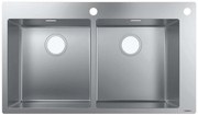Hansgrohe - Vestavný dřez S712-F765, nerezová ocel 43311800