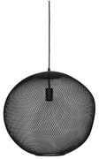 Matně černé závěsné svítidlo s kovovým stínidlem ø 50 cm Reilley – Light & Living
