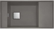 Franke Fresno - Fragranitový dřez FSG 211/111, 86x46 cm, šedý kámen 135.0652.560