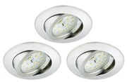 Briloner 8312-039 - SADA 3x LED Koupelnové podhledové svítidlo LED/5W/230V IP23