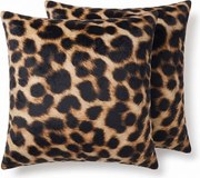 Sada 2 ks povlaků na polštářky LEOPARD GLAMOUR 45 x 45 cm