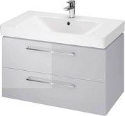 Cersanit - SET B350 LARA MILLE 80cm (SKŘÍŇKA + UMYVADLO), Šedá, S801-340-DSM