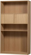 Modulární knihovna v dekoru dubu v přírodní barvě 110x199 cm Modulair – vtwonen
