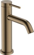 Hansgrohe Tecturis S, páková umyvadlová baterie 110 EcoSmart+ bez odtokové soupravy, kartáčovaný bronz, HAN-73311140