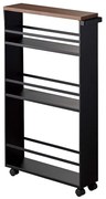 Černý kovový koupelnový regál 47,5x81 cm Tower – YAMAZAKI