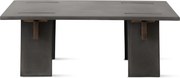 Eberhart Furniture Konferenční stolek Arnold s betonovou deskou - Concrete Dark / Concrete Dark / Oak Dark