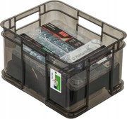 Keeeper Úložný box pro domácnost i dílnu, BRUNO M, 16L, 35 x 27 x 21 cm, kouřový