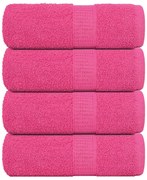 Ručníky pro hosty FROGN 4 ks růžové 30x50 cm 360 g/m² 137044