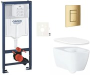 Závěsný wc set do lehkých stěn / předstěnová montáž GROHE Essence SIKOGRSESSCGL0