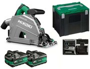 HiKOKI - 36V AKU ponorná pila 165 mm, 2x aku 2,5 Ah Li-Ion, nabíječka C3606DPAWVZ