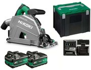 HiKOKI Nářadí - 36V AKU ponorná pila 165 mm, 2x aku 2,5 Ah Li-Ion, nabíječka C3606DPAWVZ