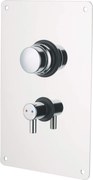 Deante Shower mixer, self-closing, concealed - with temperature control