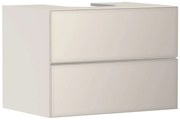 Hansgrohe Xevolos E - Umyvadlová skříňka 78x56x55 cm, 2 zásuvky, matná béžová/metalická béžová 54188790