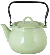 Zelená varná smaltovaná konvice Emil´s Enamel Green - Ø 19 * 16,5 cm / 2,5L
